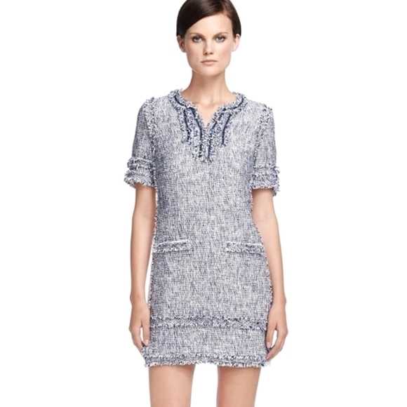 McGinn | Dresses | Mcginn Dress Sandy Tweed Fringe | Poshmark